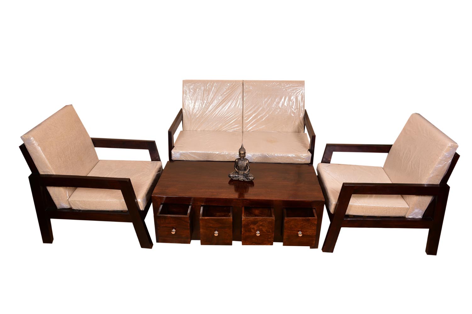 Buy Mayur 2+1+1 sofa set with center table | Living Room, Sofa Set ...